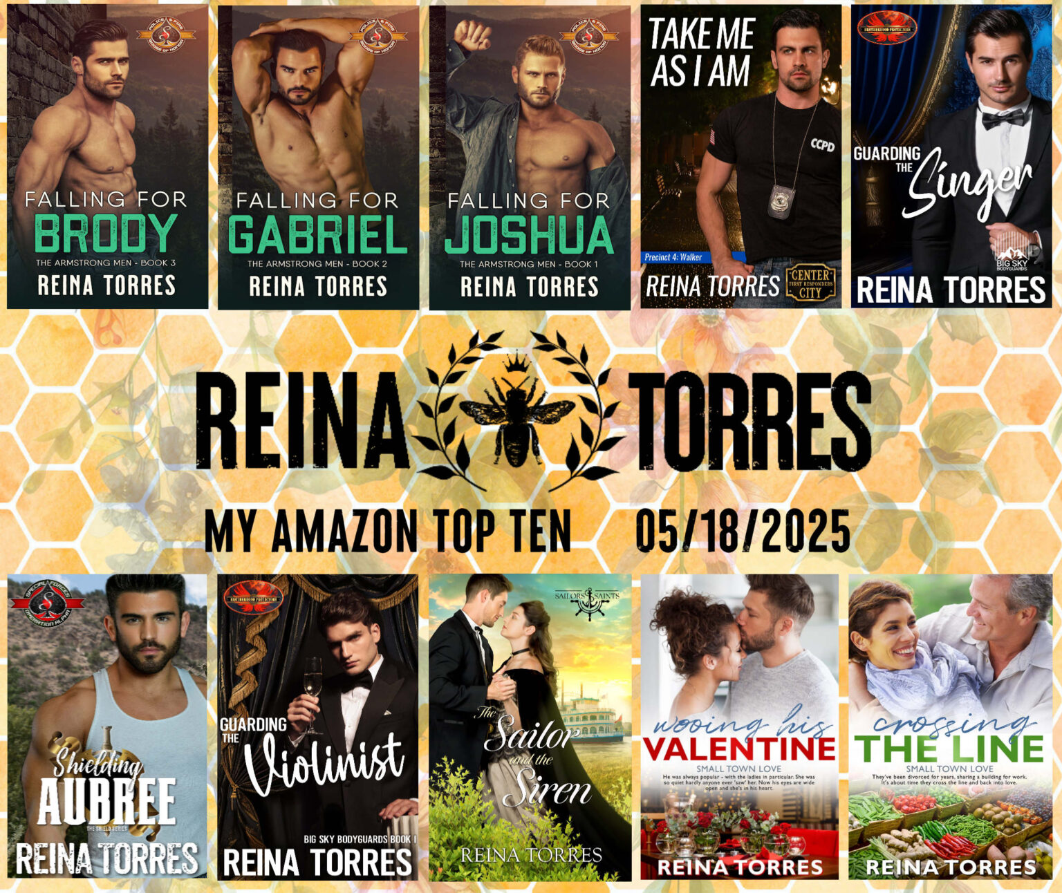 Amazon Top Ten 05/18/2025 – Reina Torres – Romance